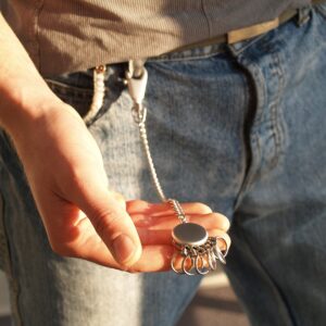 Troika Patent Chain Keyholder with 6 Rings (KR1060MA)