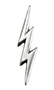 sterling silver thunderbolt lightning bolt pendant