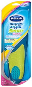 dr. scholl's massaging gel sport replacement insoles (women's sizes 6-10) 1-pair