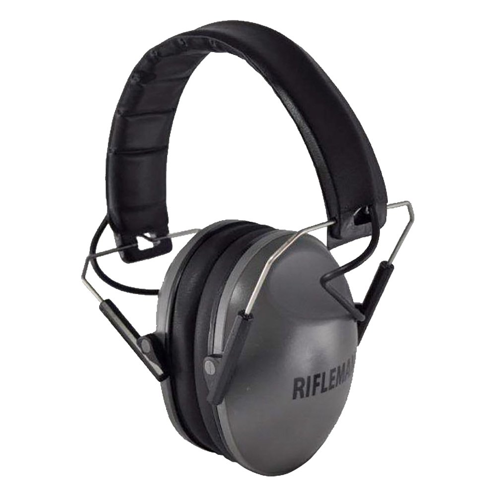 BenchMaster Rifleman EXS Electronic Hearing Protection for Shooting and Construction- Adjustable Folding Low Profile Design - NRR 20 - Ear Muffs