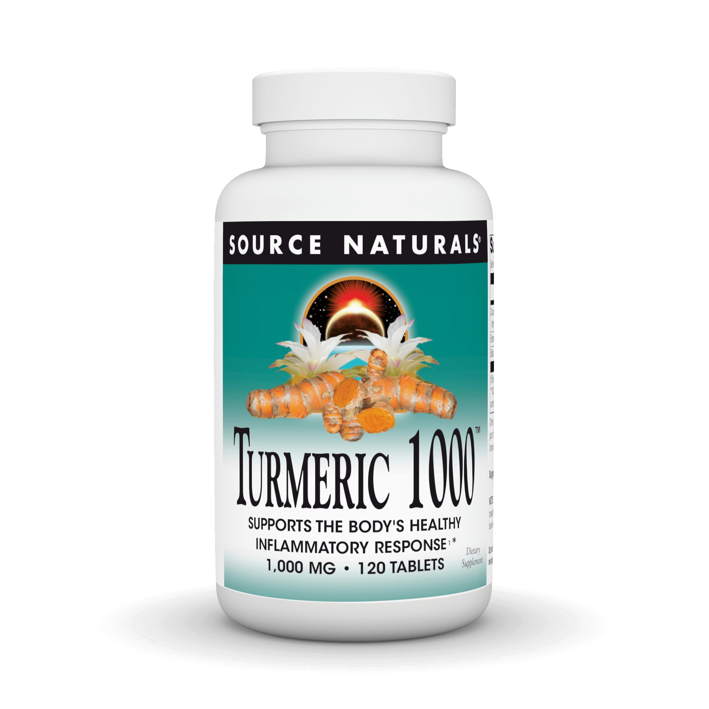 Source Naturals Turmeric 1000, Supports The Body’s Healthy Inflammatory Response*, 1,000mg - 120 Tablets