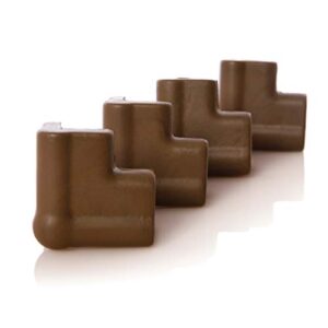 dreambaby foam corner cushions, brown, 4 pack