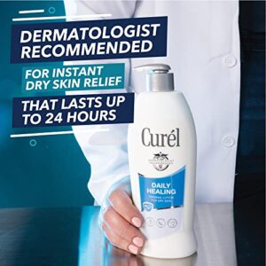 Curél Daily Healing Body Lotion for Dry Skin, Repairs Dry Skin and Retains Moisture, Body and Hand Lotion, 20 Ounce, with Advanced Ceramides Complex