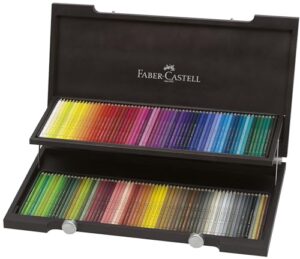 polychromos 120 pencil wood box set