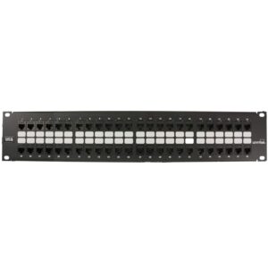 leviton 69270-u48 extreme 6+ quickport patch panel 1ru, cat 6, 48-port with extreme cat 6+ connectors