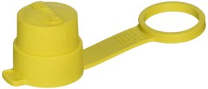 leviton 14w watertight cap for straight blade plugs in i5 amp and 20 amp, and locking plugs in 15 amp, wetguard ip66 , yellow