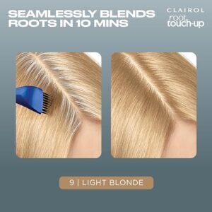 Clairol Root Touch-Up by Nice'n Easy Permanent Hair Dye, 9 Light Blonde Hair Color, Pack of 2