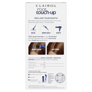 Clairol Root Touch-Up by Nice'n Easy Permanent Hair Dye, 4R Dark Auburn/Reddish Brown Hair Color, Pack of 2