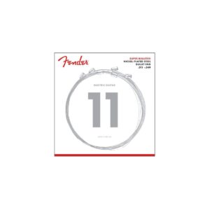 Fender Super 3250 Bullet Electric Guitar Strings, Nickel Plated Steel, Bullet End, 3250M .011-.049