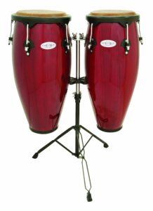 toca 2300rr conga drum set, red