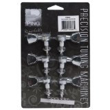 ping 6 string electric guitar pack, ambidextrous, chrome (p2654a)