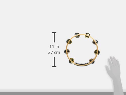 Toca Acacia Tambourine With Brass Jingles 10 Inch