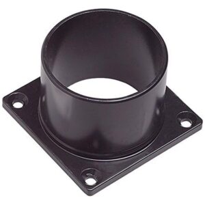 design house 588004 3.5-inch outdoor pier base accessory mount for deck porch patio, black