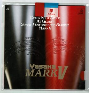 yasaka mark v table tennis rubber (red, 2.0mm)