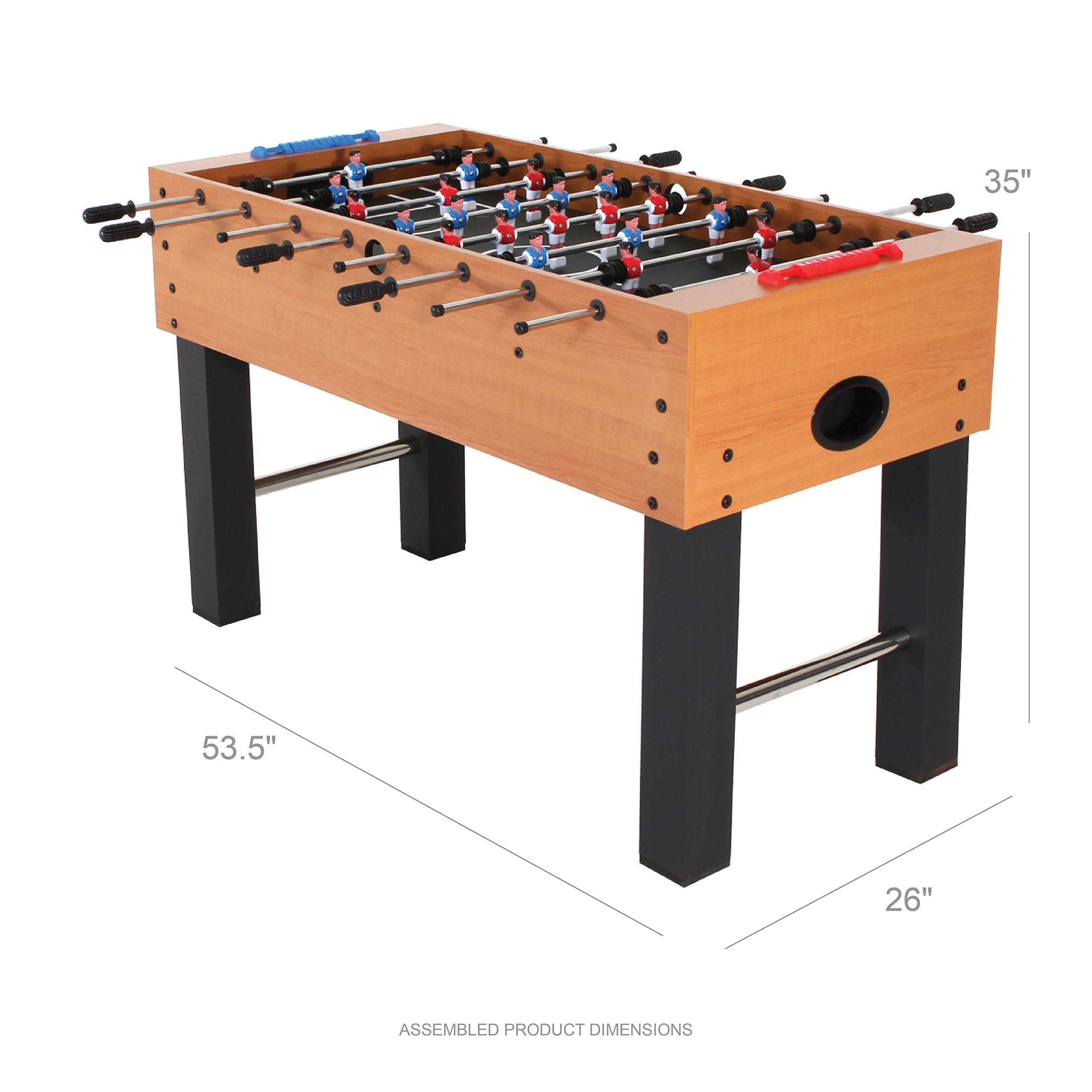 American Legend Charger 52” Foosball Table with Abacus-Style Scoring and Internal Ball Return System