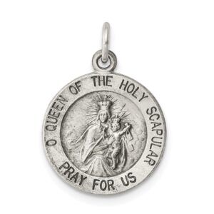 sterling silver scapular medal