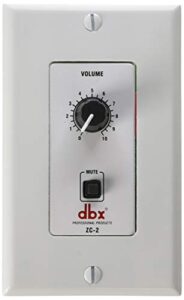 dbx zc-2 wall-mounted zone controller white