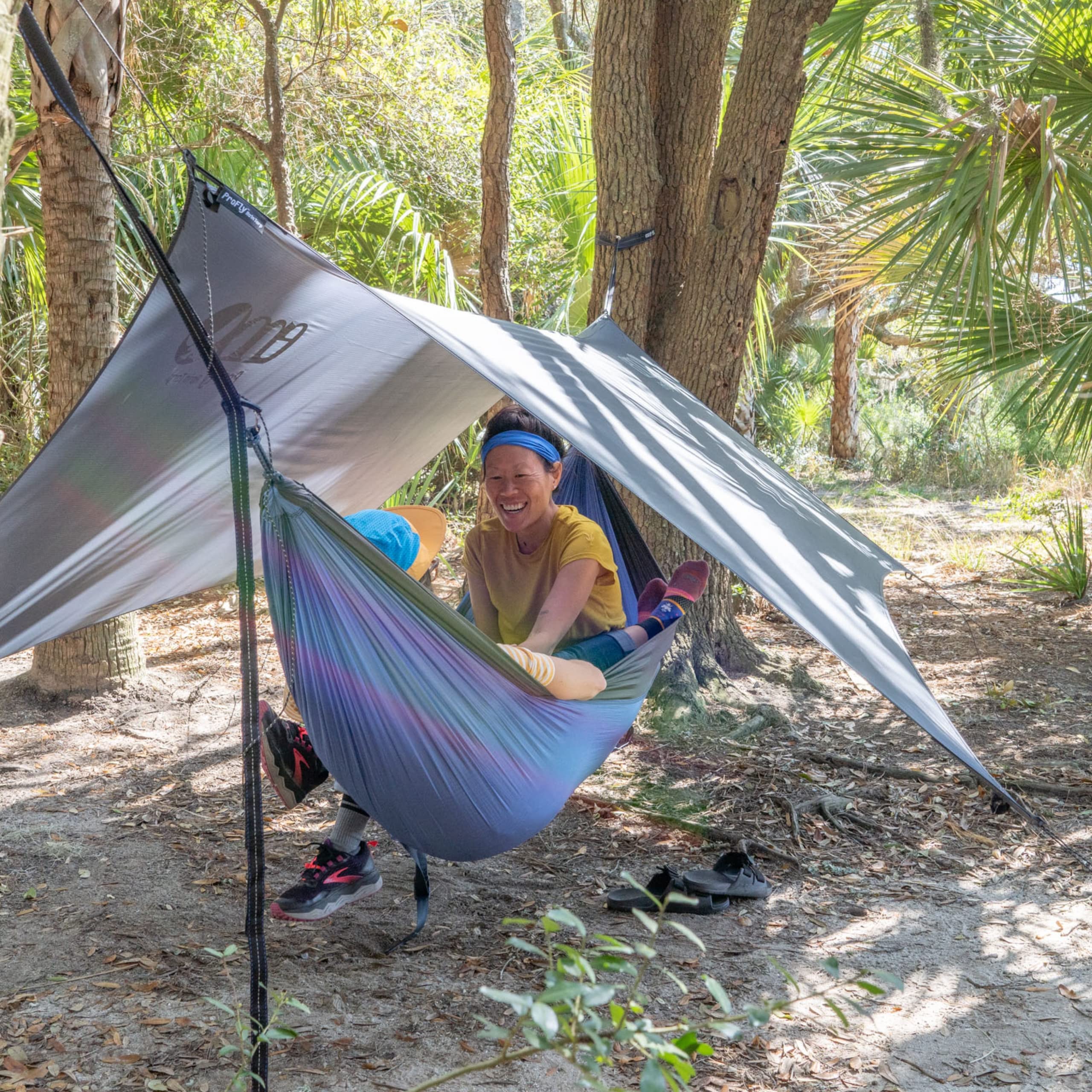 ENO, Eagles Nest Outfitters ProFly Rain Tarp, Ultralight Hammock Accessory, Olive