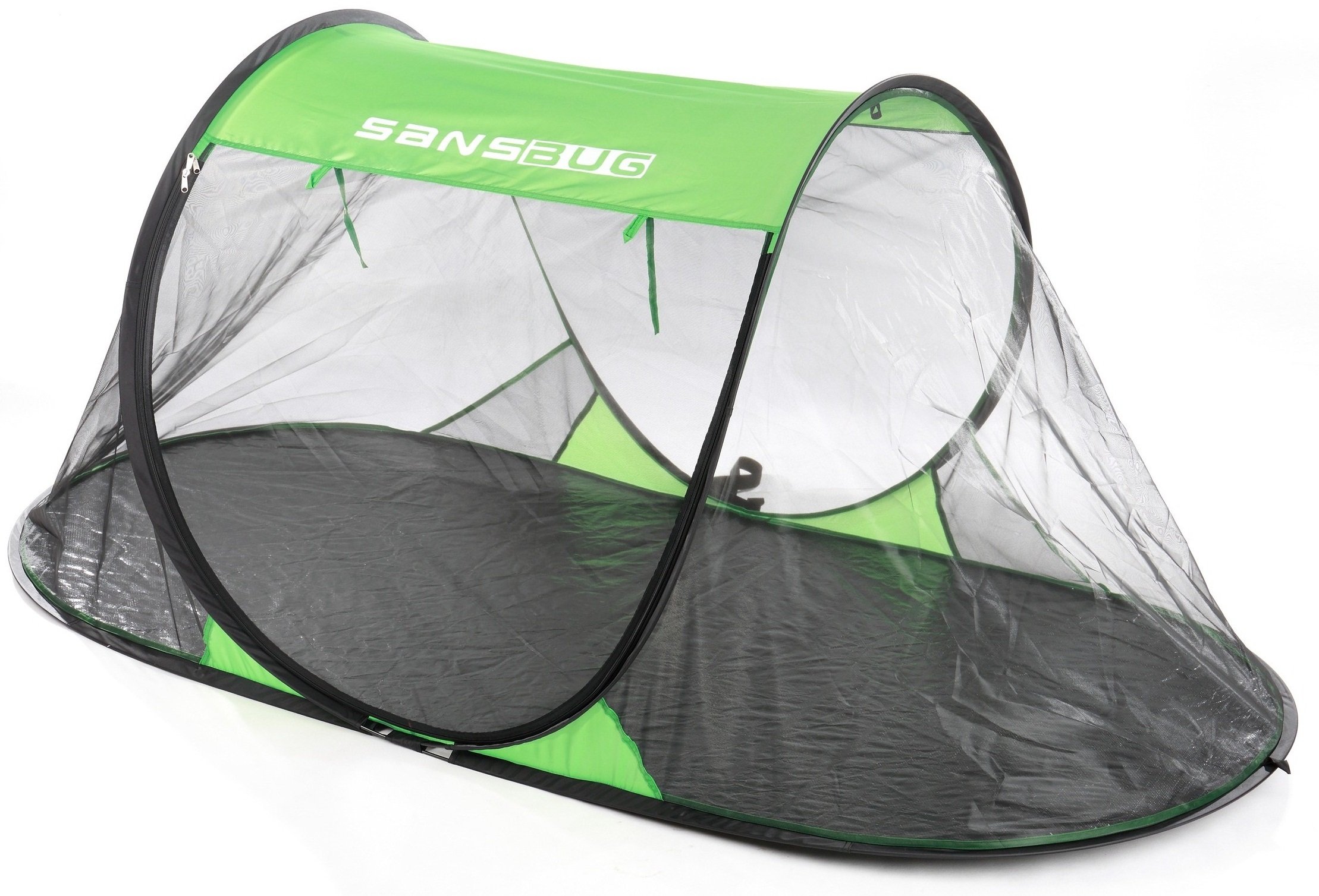 SANSBUG 1-Person Popup Mesh Screen Tent (Tarp Floor)