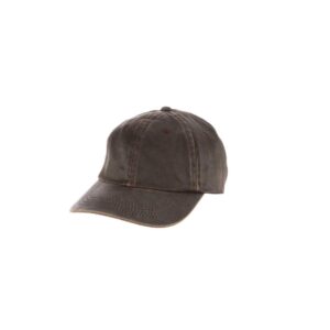 dorfman pacific co. men's forever weathered cotton cap, brown, one size