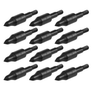 excalibur field hunting durable 11/32" replacement points for crossbow arrow broadheads - 12 pack, 150 grain