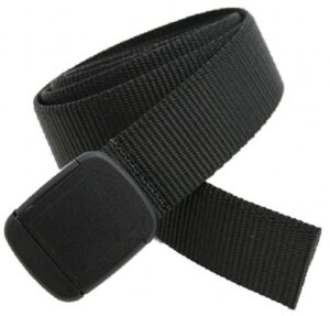 hiker belt nylon blend outdoor web adjustable buckle (black)