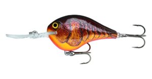 rapala dives-to 06 fishing lure (dark brown crawdad)