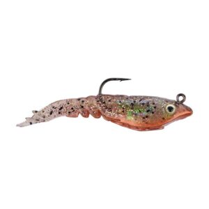 berkley powerbait rattle shrimp new penny, 3 1/2in, coastal candy