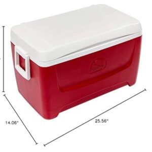 Igloo Island Breeze 48 Quart Cooler (Lava Red, 25.562 x 14.062 x 14.125-Inch)