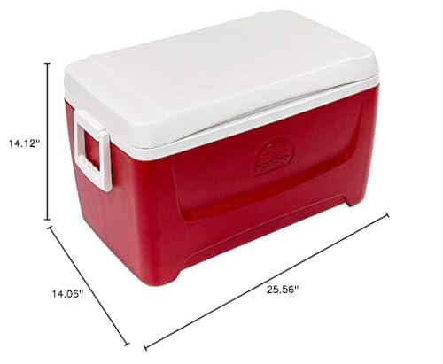 Igloo Island Breeze 48 Quart Cooler (Lava Red, 25.562 x 14.062 x 14.125-Inch)