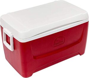 igloo island breeze 48 quart cooler (lava red, 25.562 x 14.062 x 14.125-inch)