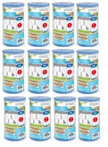 intex pool easy set type a replacement filter pump cartridge (12 pack) | 29000e