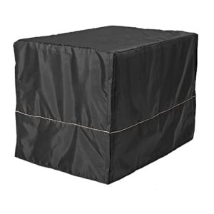 midwest homes for pets dog crate cover, privacy dog crate cover fits midwest dog crates, crate cover only, machine wash & dry, black, 36-inch