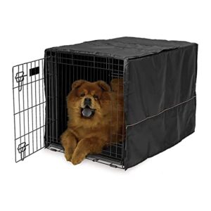 MidWest Homes for Pets Dog Crate Cover, Privacy Dog Crate Cover Fits MidWest Dog Crates, Crate Cover Only, Machine Wash & Dry, Black, 36-Inch