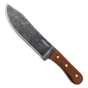 condor tool & knife hudson bay camp knife | 1075 high carbon steel fixed blade camping knife | hand crafted welted leather sheath | full tang knife | bushcraft knife with 8.4in blade | 5mm thick |20.5oz