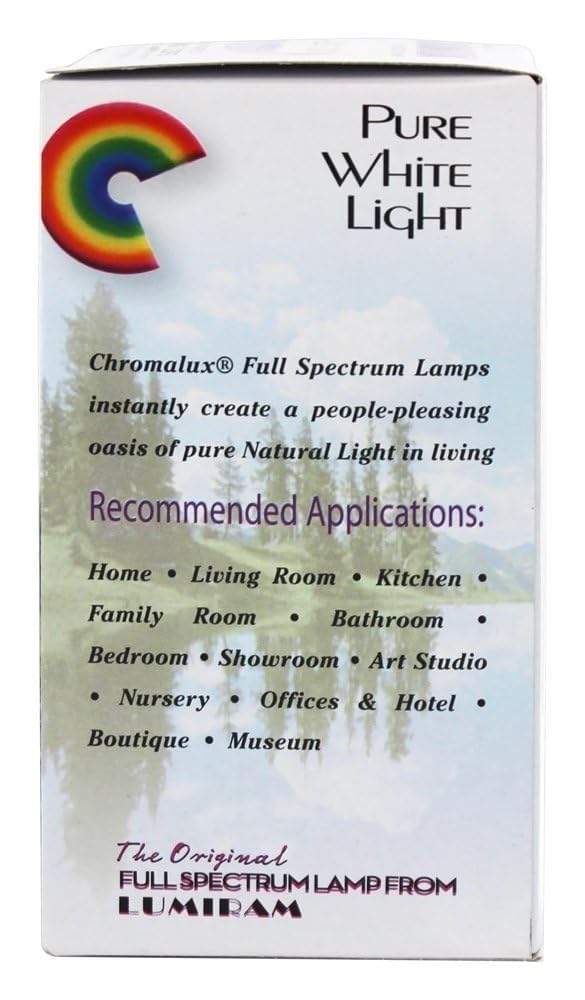 Chromalux H&PC-67531, 1 Count (Pack of 1), Light Bulb Frosted Full Spectrum (100 Watt)