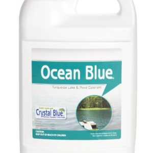 Crystal Blue Ocean Blue Pond Dye - 1 Gallon - Aqua Blue Color Treats up to 1 Acre - Clean, Clear & Aqua Blue Water - Environmentally Friendly Pond Dye