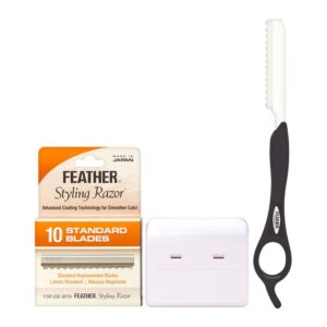 jatai feather black styling razor introductory kit