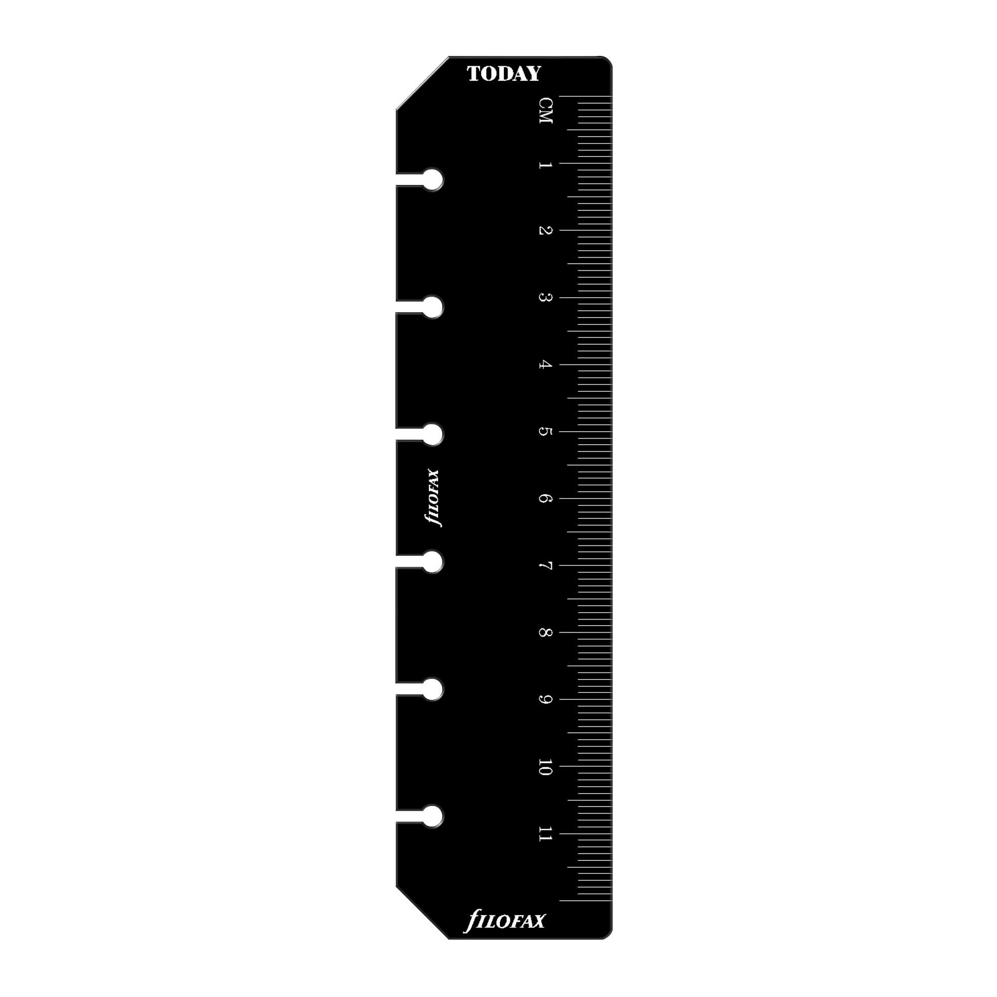 Filofax Pocket Black Ruler (B213609)