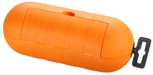 masterplug spto-ms splash-proof outdoor and indoor plug and socket cover, 21 x 8.5 cm, orange