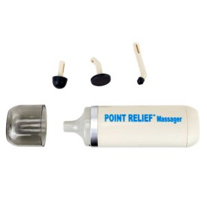 point relief 14-1050 mini massager for handheld targeted massage therapy relieve muscle pain