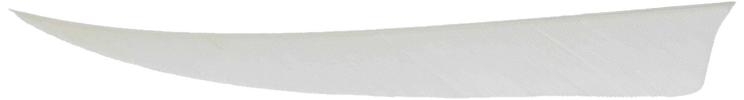 Trueflight Feathers Shield Cut 5 RW White 100/pk.