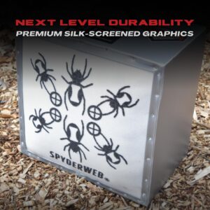 SpyderWeb ST18XL-Crossbow Archery Target for 500 FPS or More-18x18x14-Field Tip Only-No Speed Limit Stopping Power