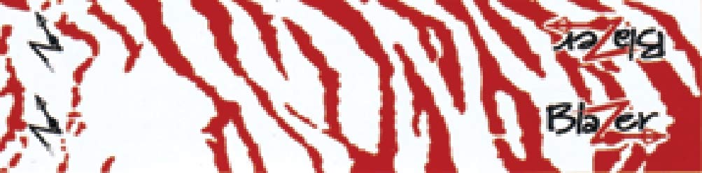 Bohning 4" Tiger Print Arrow Wraps, Standard, White & Red Tiger