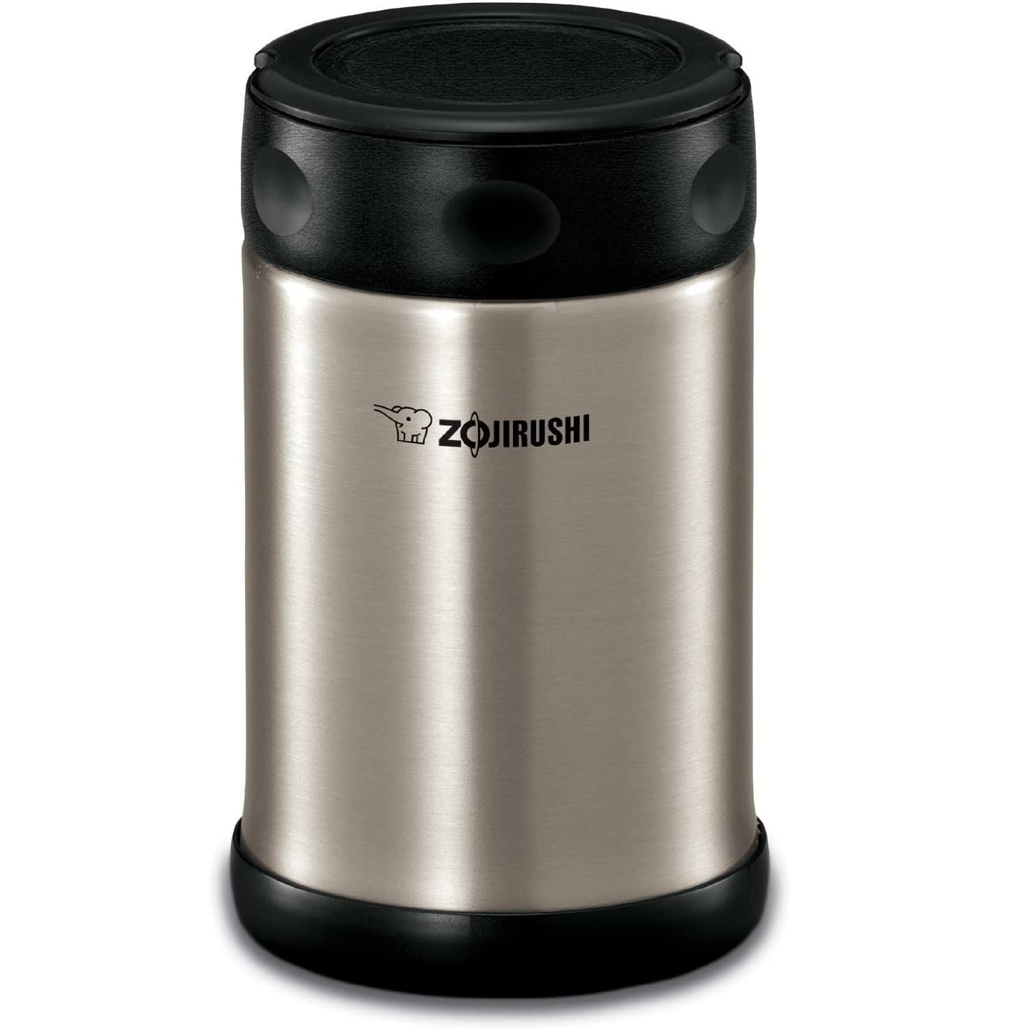 Zojirushi Steel Food Jar, 16.9-Ounce, Black/Stainless