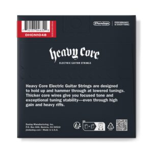 Dunlop DHCN1048 Heavy Core Guitar Strings, Heavy, .010–.048, 6 Strings/Set