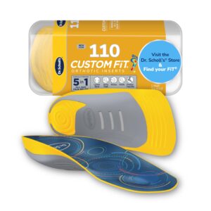 dr. scholl’s® custom fit® orthotics 3/4 length inserts, cf 110, customized for your foot & arch, immediate all-day pain relief, lower back, knee, plantar fascia, heel, insoles fit men & womens shoes