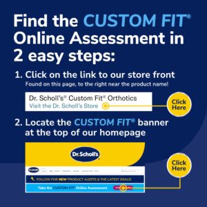 Dr. Scholl’s® Custom Fit® Orthotics 3/4 Length Inserts, CF 110, Customized for your foot & arch, Immediate All-Day Pain Relief, Lower Back, Knee, Plantar Fascia, Heel, Insoles Fit Men & Womens Shoes