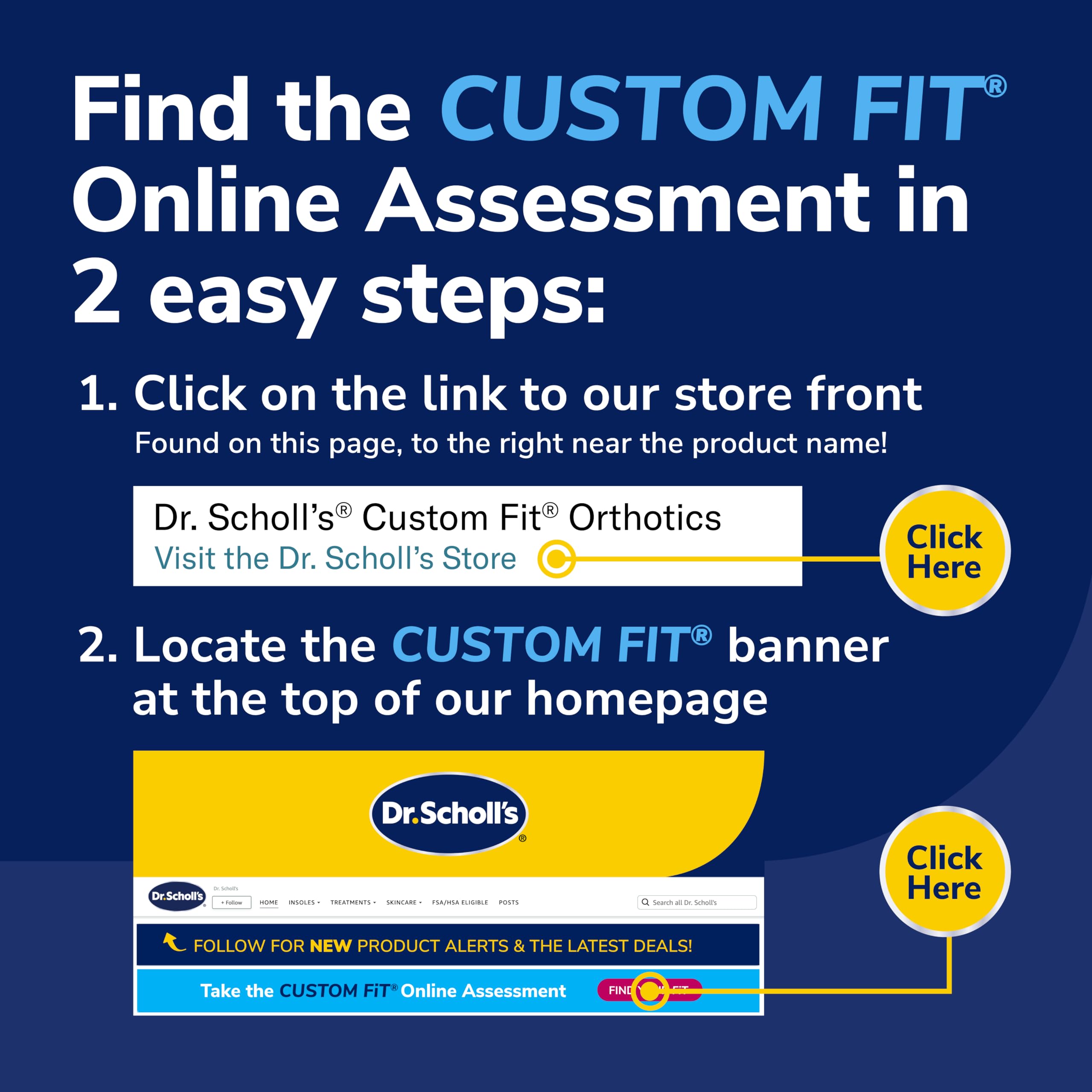 Dr. Scholl’s® Custom Fit® Orthotics 3/4 Length Inserts, CF 110, Customized for your foot & arch, Immediate All-Day Pain Relief, Lower Back, Knee, Plantar Fascia, Heel, Insoles Fit Men & Womens Shoes