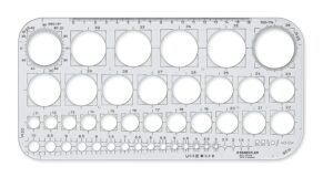 staedtler mars 576 01 f circle template - transparent (pack of 1)